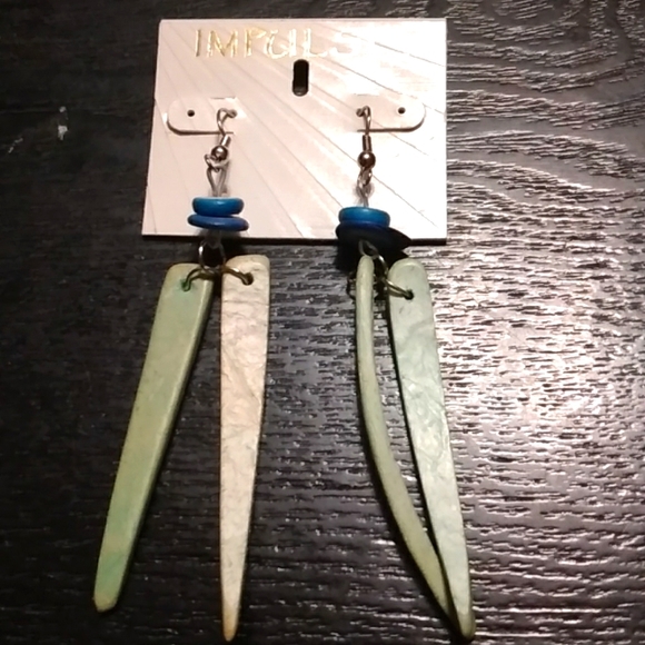 Impulse | Jewelry | Dangle Earrings Light Teal Color | Poshmark